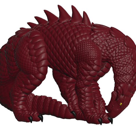 🐉 Red Dragon (Dungeon Meshi・ STL File for 3D printing・Cults