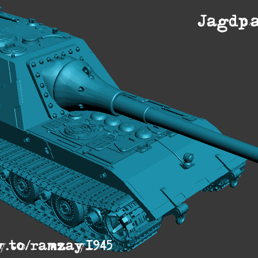 🪖 Jagdpanzer E-100 var 2 1:100・ 3D File for 3D printing・Cults