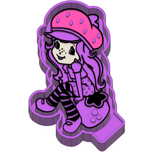 🍓 Strawberry Shortcake Freshie STL Mold Housing・ STL File for 3D ...