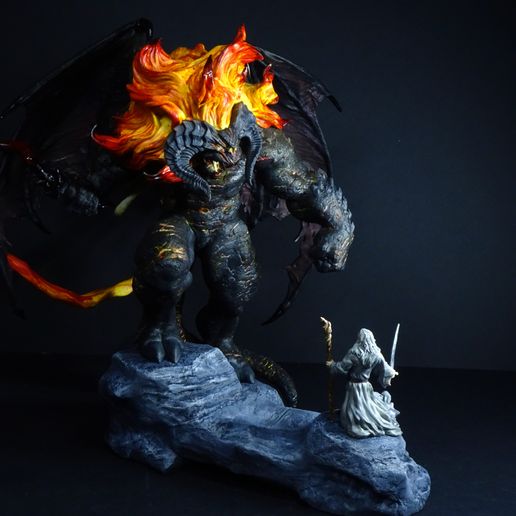 🧙‍♂️ Balrog vs Gandalf 3D Print・3D Print with the Elegoo Saturn4 16k 3D ...