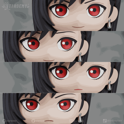 💇 TIFA CUSTOM HAIR NENDOROID CHIBI FINAL FANTASY VII・ 3D File for ・Cults