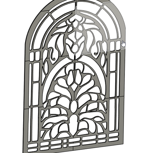 OBJ file Printable Stainglass Window 1 🪟 ・Model to download and 3D ...