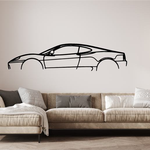 STL file Ferrari 360 Modena 2D Art/ Silhouette 🎨 ・Template to download ...