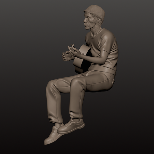 🎸 Don Ramon Playing the Guitar - Classic Figure (1/64 Diorama)・Free STL ...