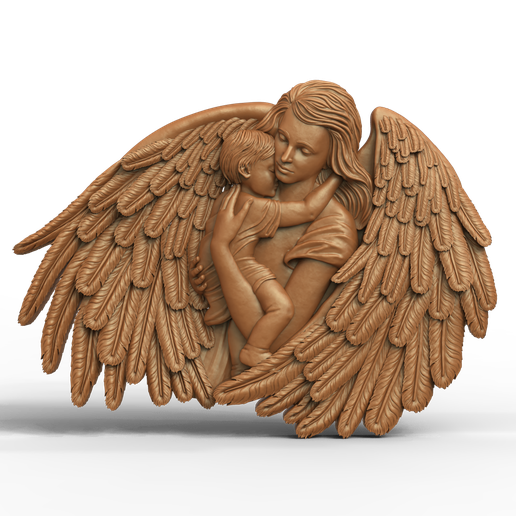📁 3D Model STL File for CNC Router Laser & 3D Printer 0066 Angels and ...