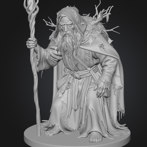 🎲 Tabletop Games - Forest Mage・ STL File for 3D printing・Cults