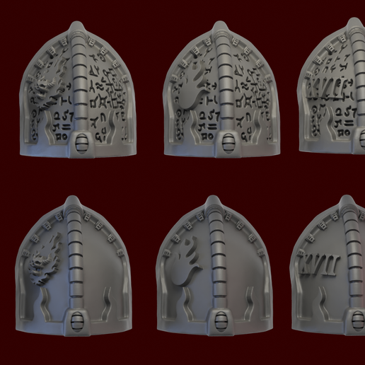 🧸 Satyr-9 Shoulder Pauldrons・ 3D File for ・Cults