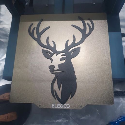3D printing Deer Deer wall decoration 2d wall art • made with Neptune ...