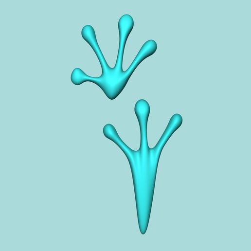🐸 Frog Footstep - Silicone Mold -Template・ STL File for 3D printing・Cults