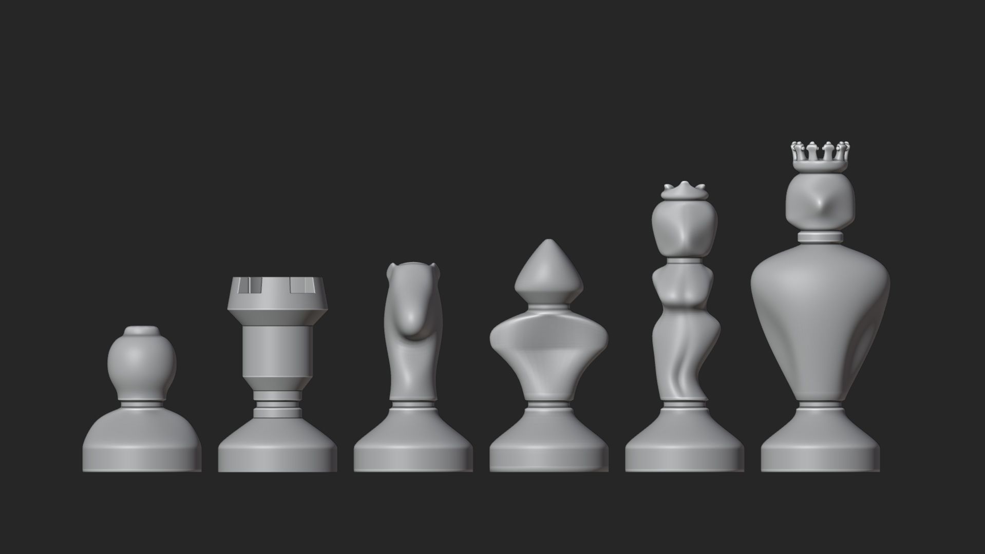 Download STL file Chess pieces set • 3D printer model ・ Cults