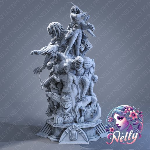 👾 Base Attack Of Titans・ 3D File for 3D printing・Cults