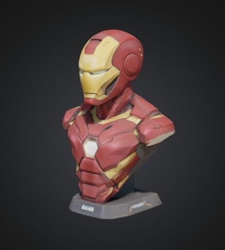 👨 Iron man bust・ STL File for 3D printing・Cults
