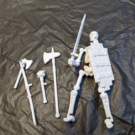 💀 Skeleton Action Figure・Free STL File for 3D printing・Cults