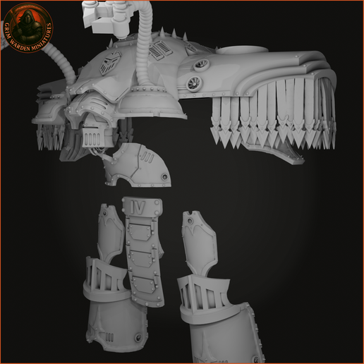 🤖 Veterans of Steel Large Mech Armor・ 3D File for 3D printing・Cults