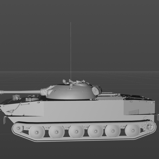 🇨🇳 China ZTS-63 tanque anfibio modelo 3D material・Archivo OBJ para ...