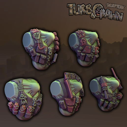 🎲 Skulptork tactical torsos・ STL File for 3D printing・Cults