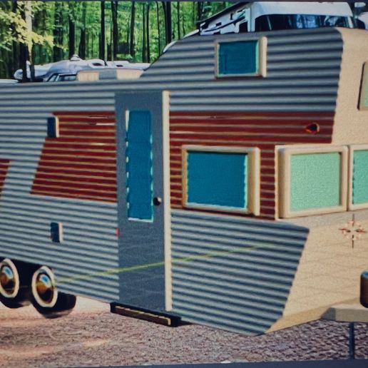 🧸 1964 TravelEze 28’ Camper 1/64 or Larger・ STL File for 3D printing・Cults