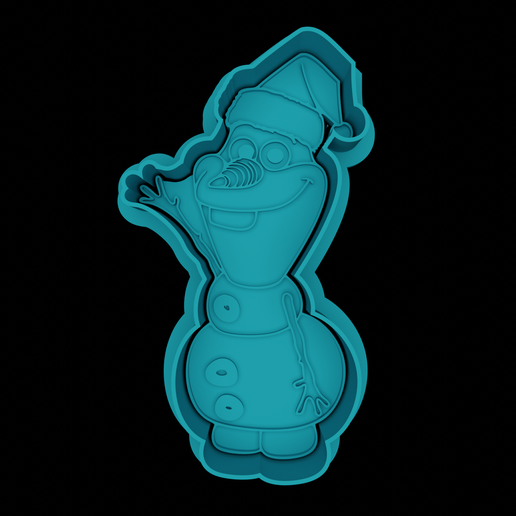 STL file Cookie Cutter Christmas Olaf Frozen 🍪 ・3D printer design to ...