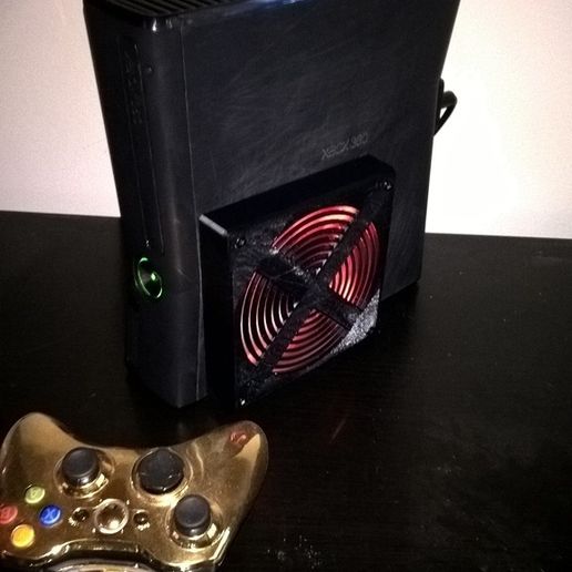 Xbox 360 140mm fan mod cover impreso en 3D・Cults