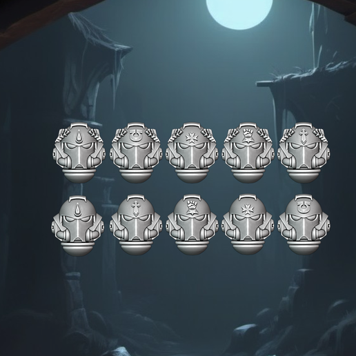 🛰 Chapter Helmets - Space Knights・ STL File for 3D printing・Cults