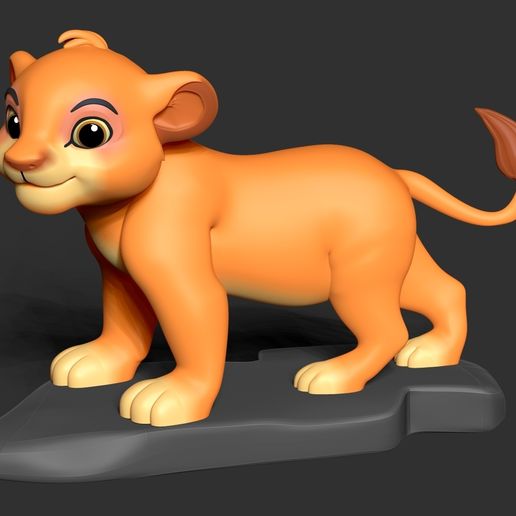 🦁 Young Simba・ 3D File for ・Cults