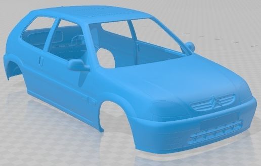 🚗 Citroen Saxo VTS Printable Body Car・ 3D File for 3D printing・Cults