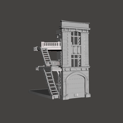 🎨 GHOSTBUSTER FIREHOUSE FAN ART・ OBJ File for 3D printing・Cults