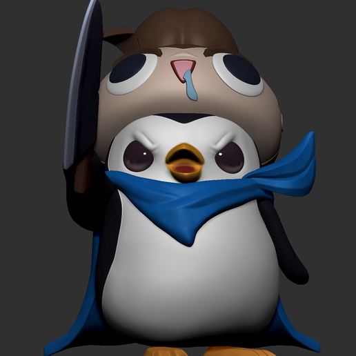🐧 TFT Pengu Yasuo・Free STL File for 3D printing・Cults