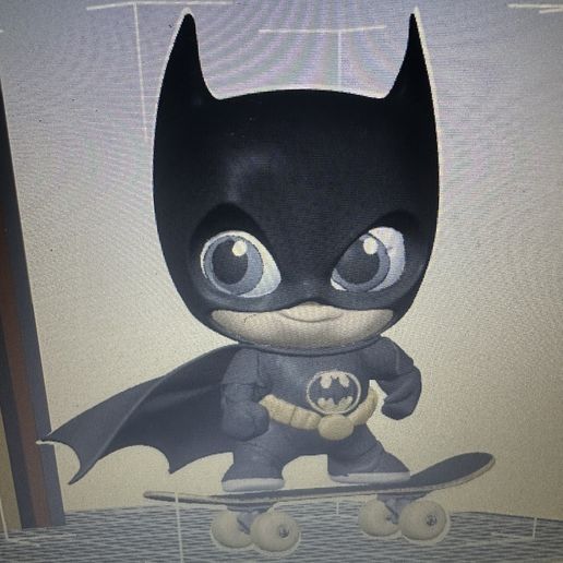 STL file Batman ( BAT BABY on SKATEBOARD) 🦇 (3MF)・3D printable model to ...