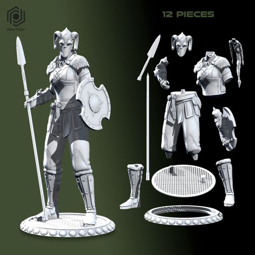 👾 Valkyrie (For honor)・ 3D File for 3D printing・Cults