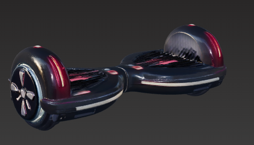 👽 Cyberpunk LED-Lit Hoverboard Model・ STL File for 3D printing・Cults