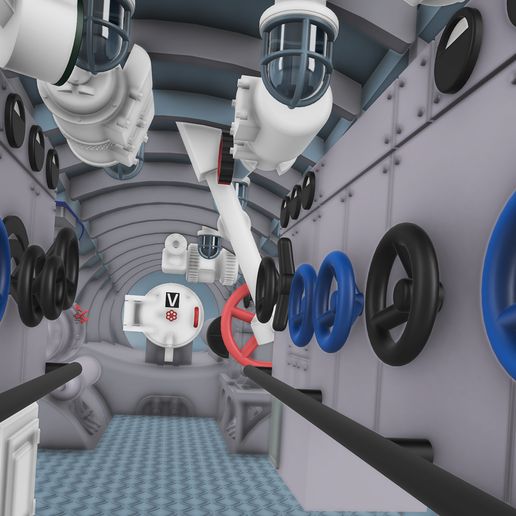 ⛵ Submarine stern section type VII-C・ 3D File for 3D printing・Cults