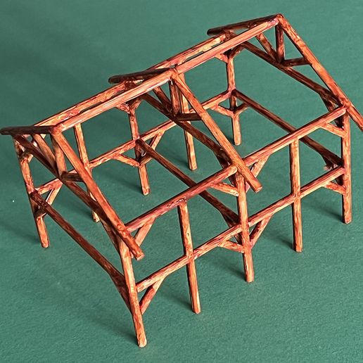 🏠 POST and BEAM HO SCALE・Free 3D File for ・Cults