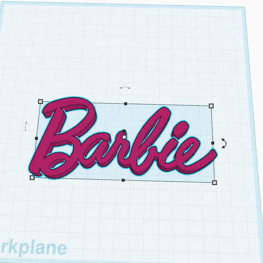 STL file BARBIE LOGO 🎭 ・3D printing design to download・Cults