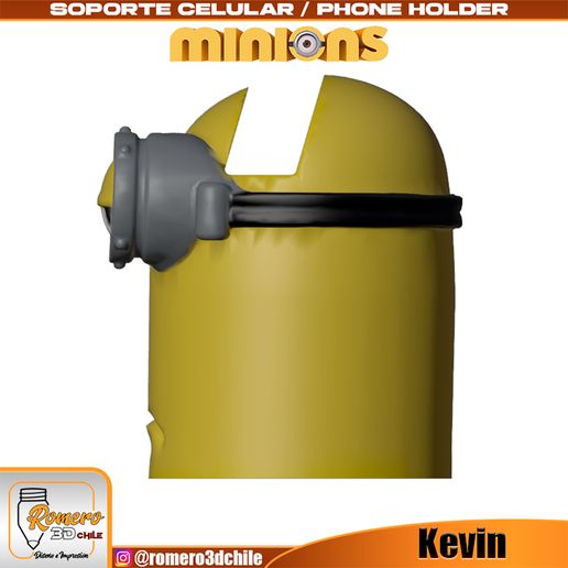 📞 Kevin Minions Cell Phone Holder / Phone Holder・Archivo STL para ...