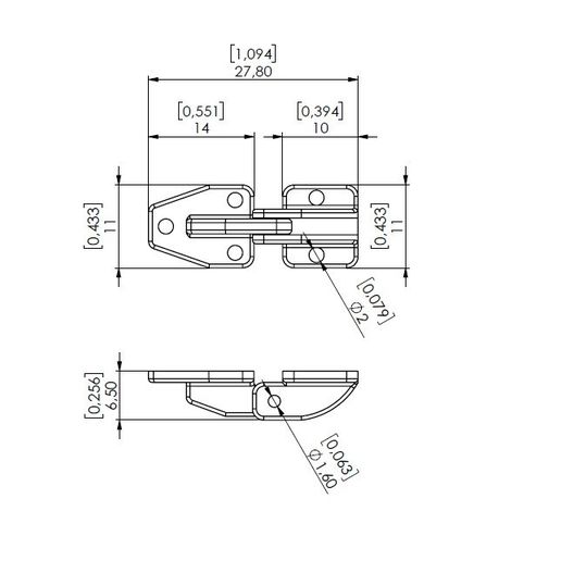 🚁 RC Helicopter Door Hinge・ STL File for 3D printing・Cults
