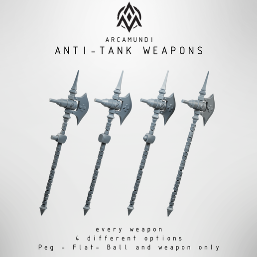 🔫 Anti-Tank Trench Weapons Pack・Archivo 3D para Impresión 3D・Cults