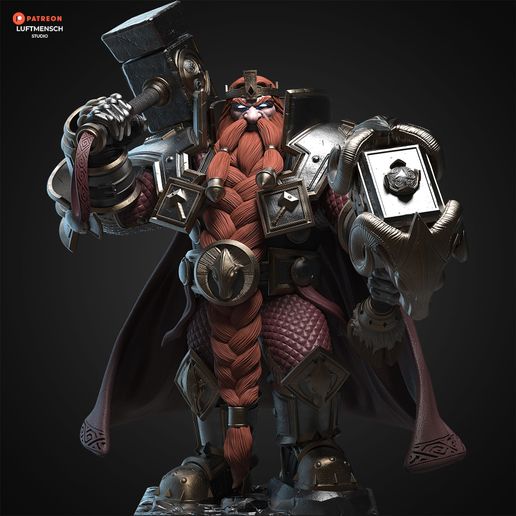👾 Magni Bronzebeard・ 3D File for 3D printing・Cults