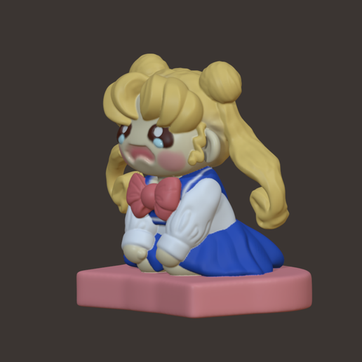 👶 Cry Baby Chibi Usagi Tsukino Sailormoon・ STL File for 3D printing・Cults