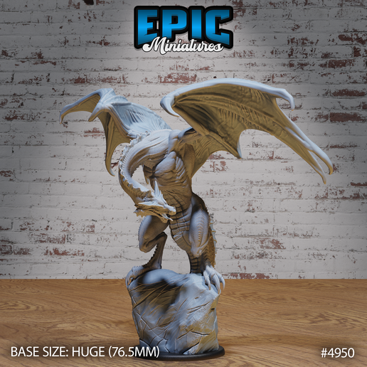 🔥 Inferno Wyvern ‧ DnD Miniature ‧ Tabletop Miniatures ‧ Gaming Monster ...