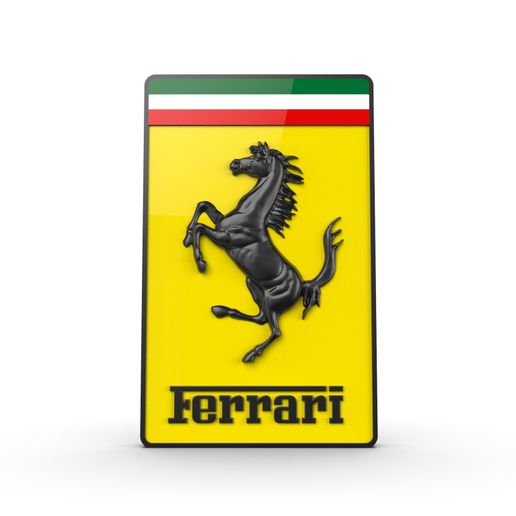🖼️ Logo Ferrari Frame・Free STL File for 3D printing・Cults