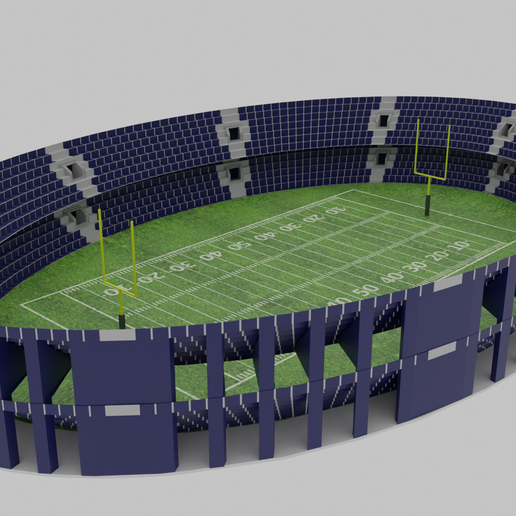 STL file American Football Stadium 🏈 ・3D printable model to download・Cults