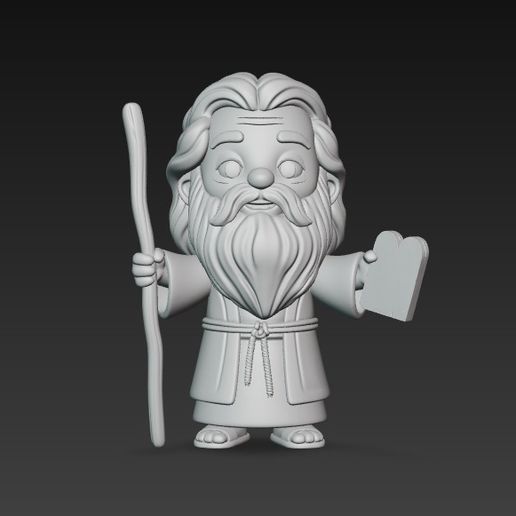 ️ Cute Moses Biblie History Jesus・ STL File for 3D printing・Cults