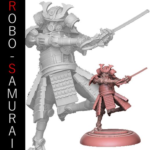 STL file Robo Samurai Mk 5 🗡️ ・3D printer design to download・Cults