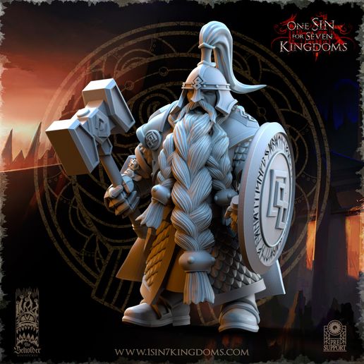 3D file Dwarven Kingdoms Highborn Warriors ⚔️ ・3D printable model to ...