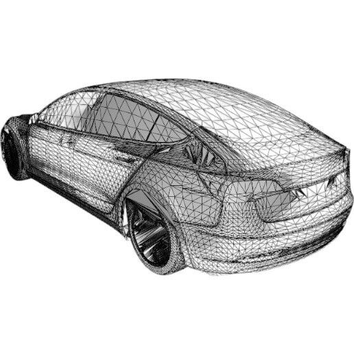 👽 TESLA MODEL 3・ STL File for 3D printing・Cults