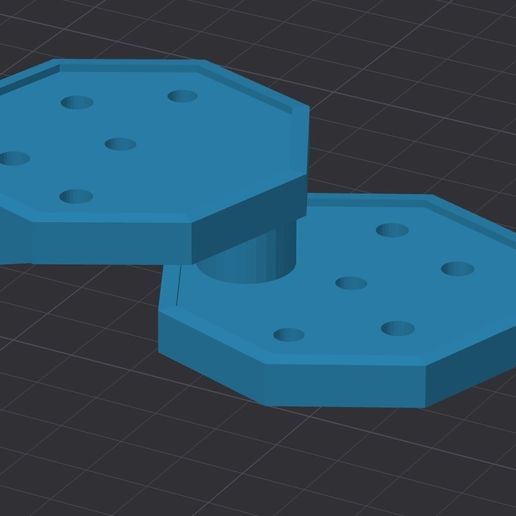 👽 Action Figure Hex base 1:12 scale・ OBJ File for 3D printing・Cults