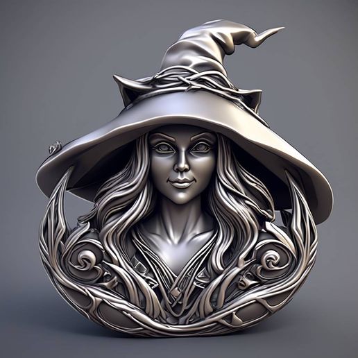 STL file witch2 🧙‍♀️ ・3D printing model to download・Cults