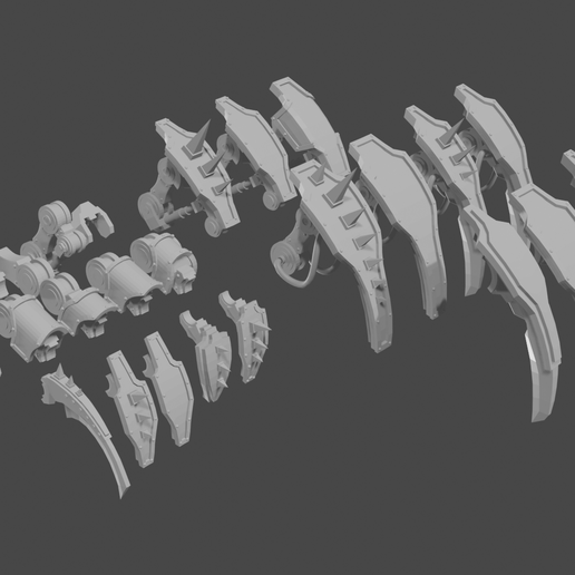 🤖 Modular Mechanical Legs・ STL File for 3D printing・Cults