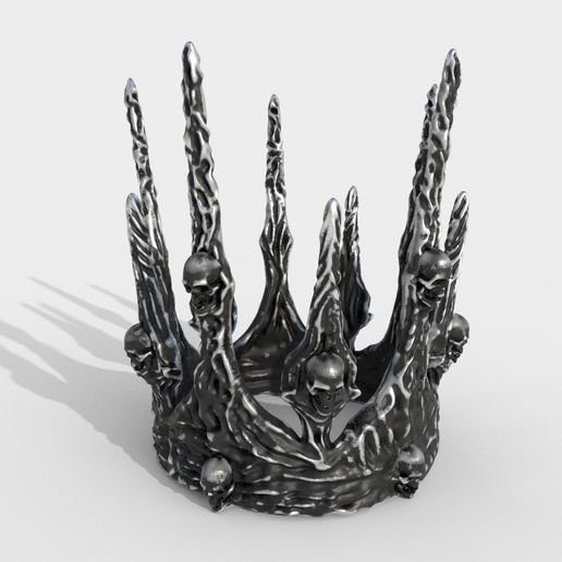 💀 Skull crown - Devil crown・ STL File for 3D printing・Cults